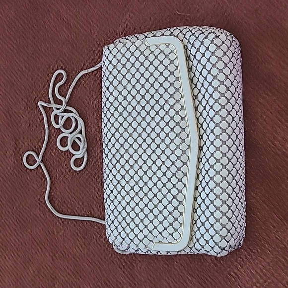 Bags | Vintage White Metal Mesh Purse | Poshmark